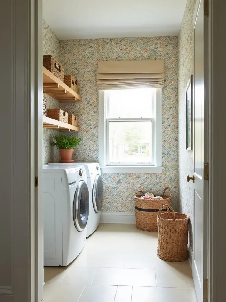 Unique Laundry Room Wallpaper Materials: A Creative Twist - Decor Trick