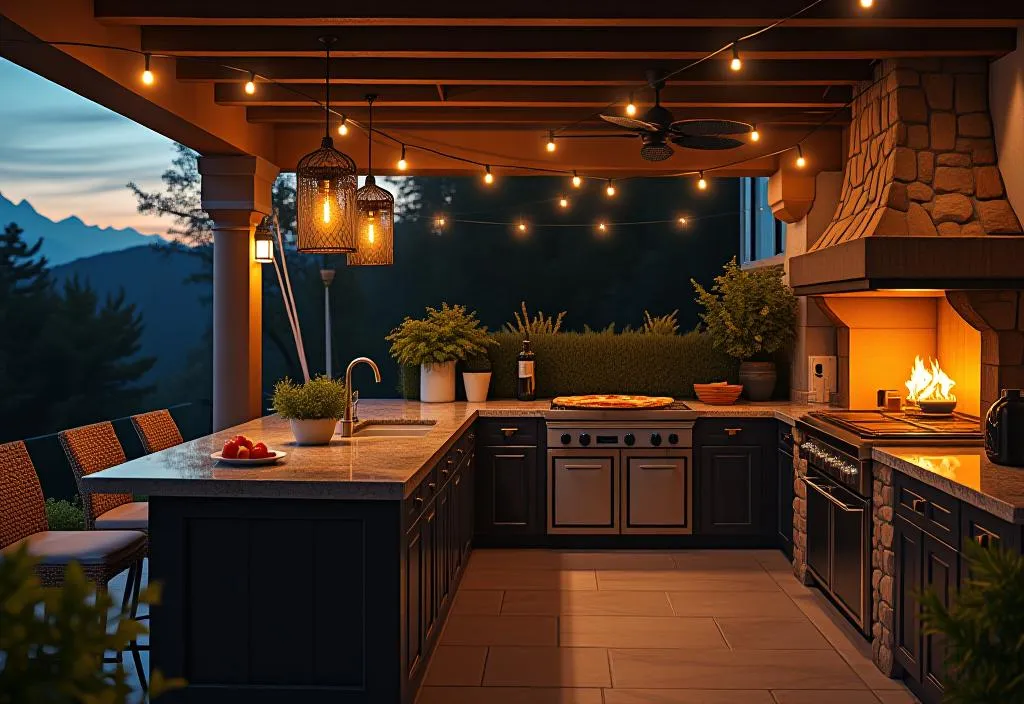 Outdoor Kitchen Patio Lighting Ideas to Set the Mood - Decor Trick